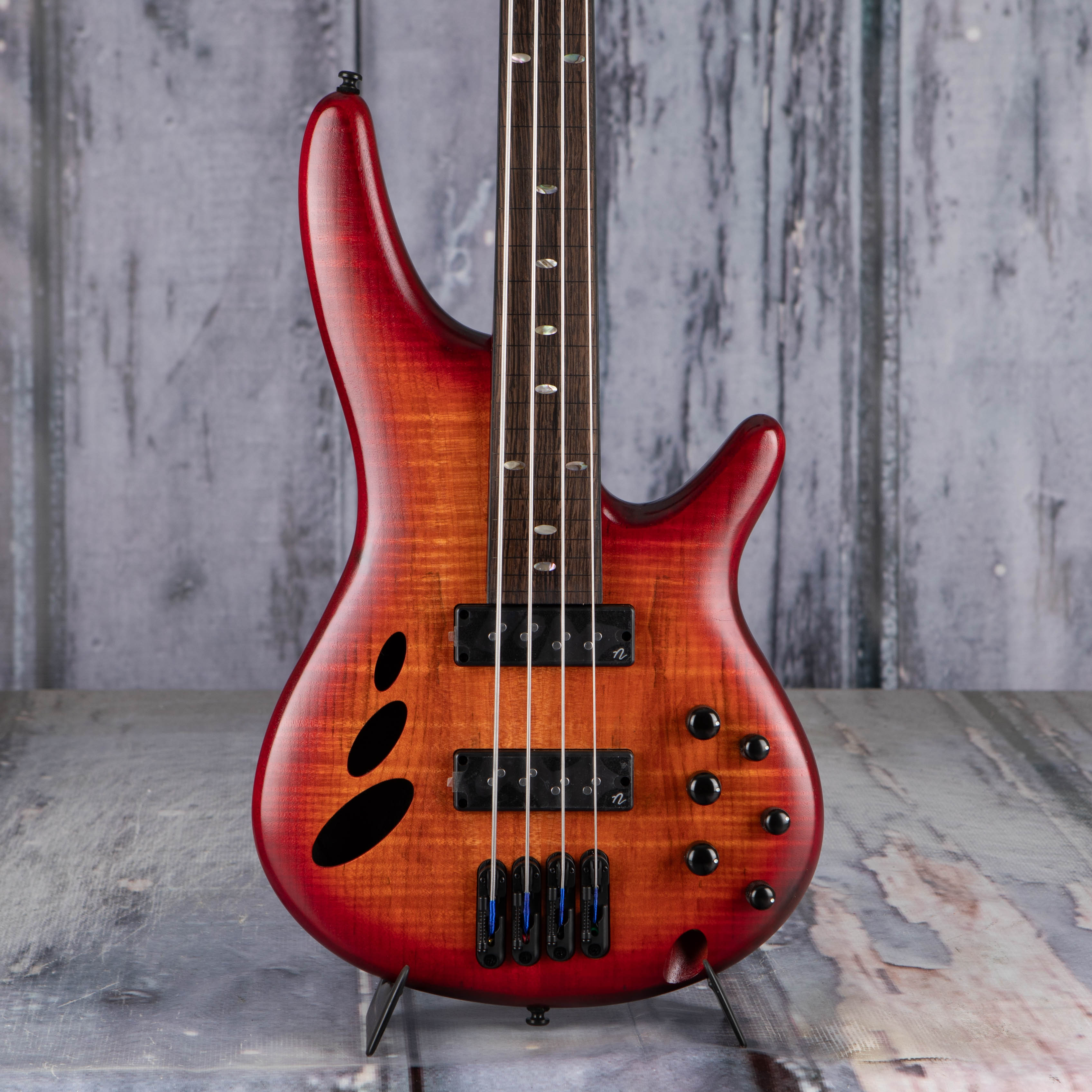 Ibanez SR Bass Workshop Fretless Bass, Brown Topaz Burst Low Gloss ...